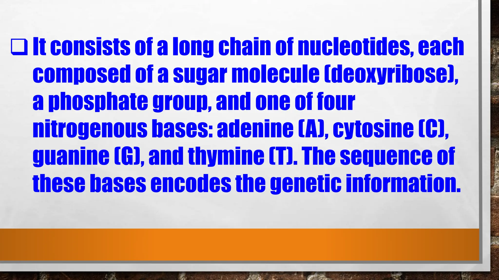 NUCLEIC - ACIDS - (biomolecules 10).pptx