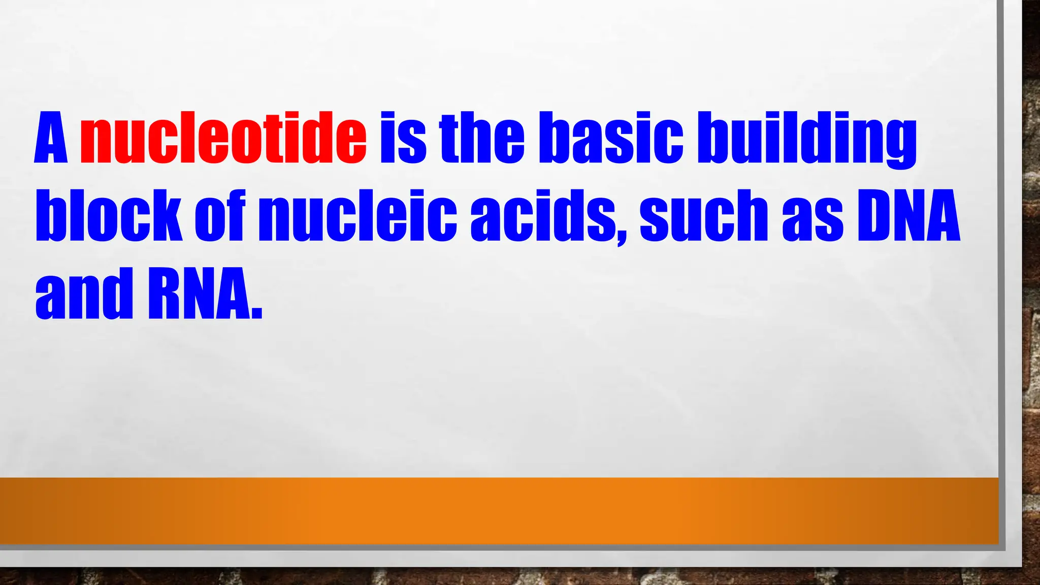 NUCLEIC - ACIDS - (biomolecules 10).pptx
