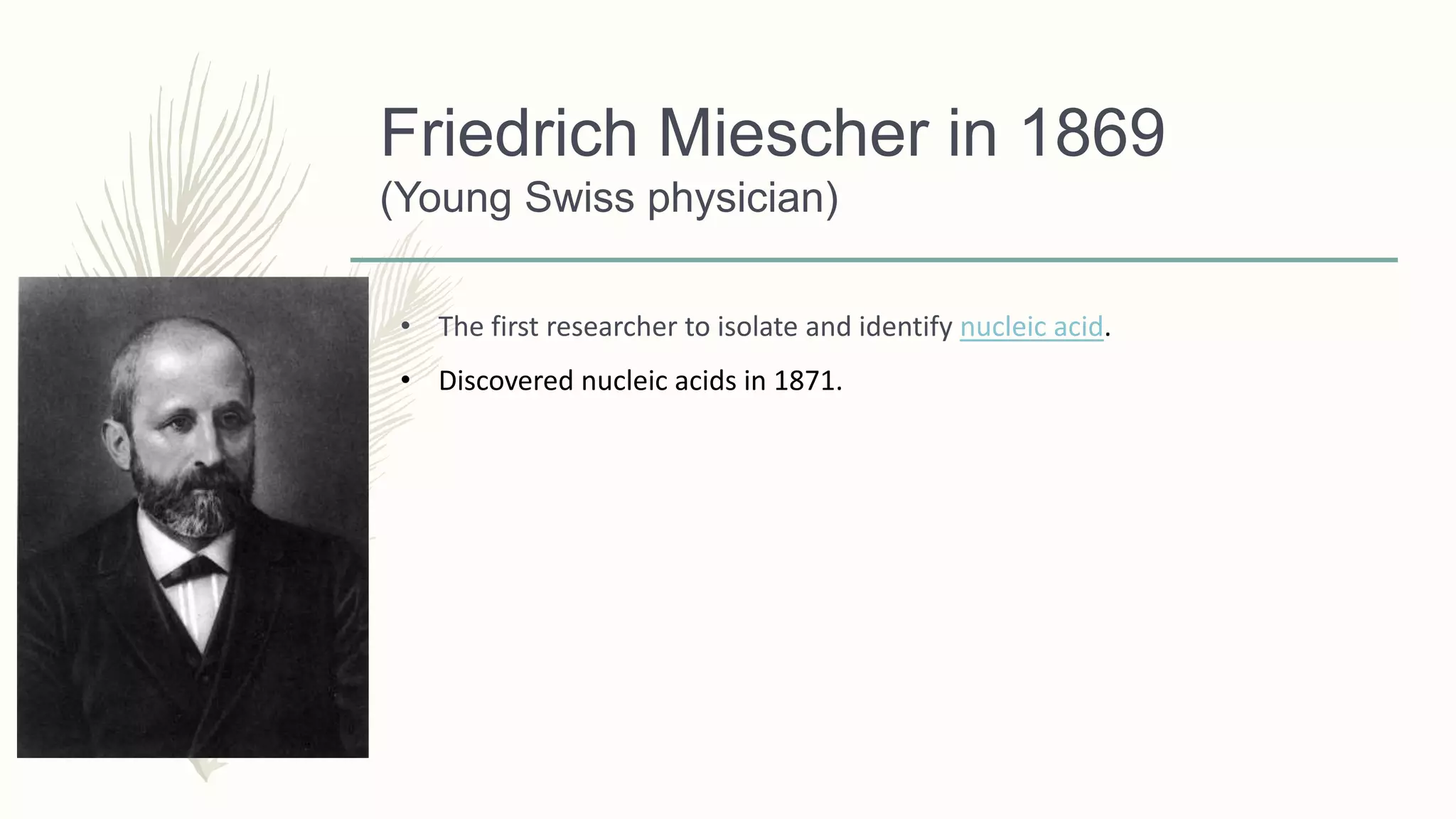 Nucleic acid | PPTX | Biological Sciences | Science