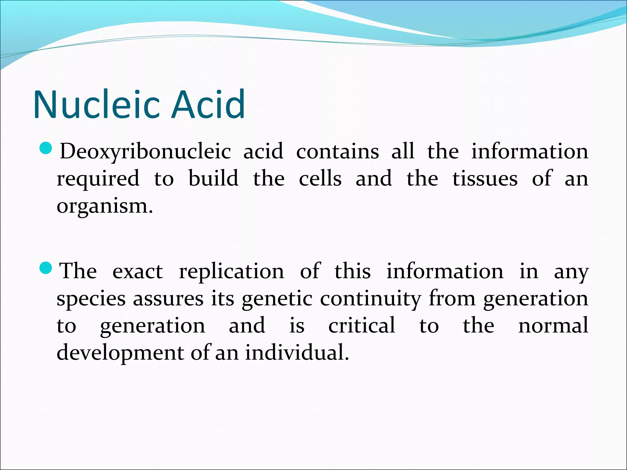 Nucleic acid | PPT