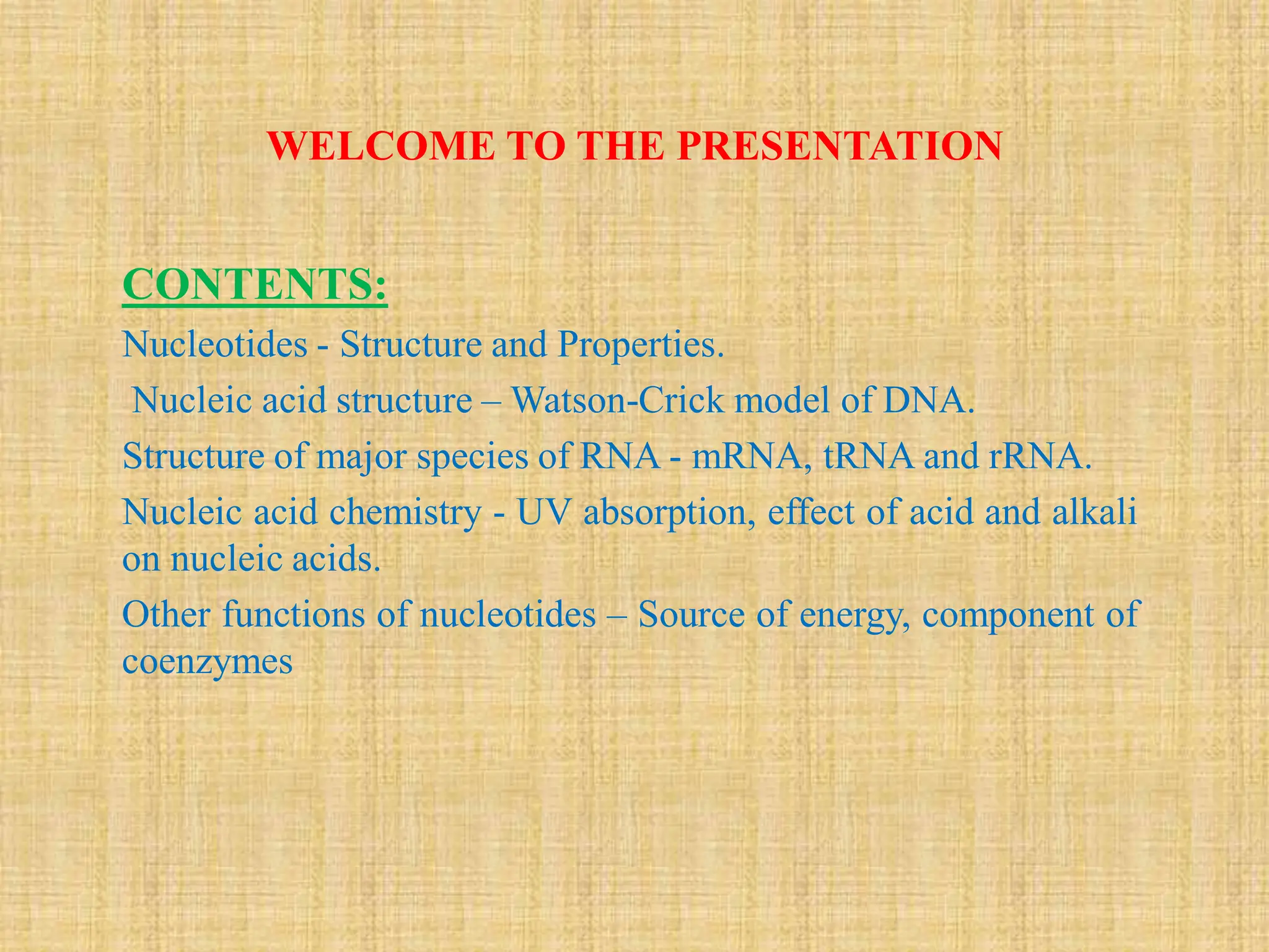Nucleic Acid-its structural and functional complexity. | PDF
