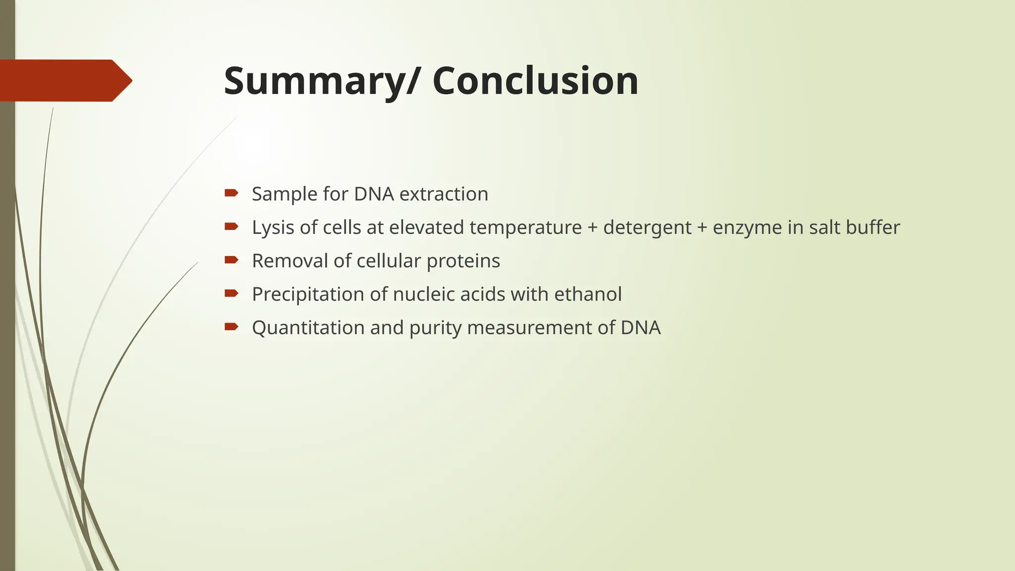 Procedure for Extraction of DNA from Plant Sample | PPTX