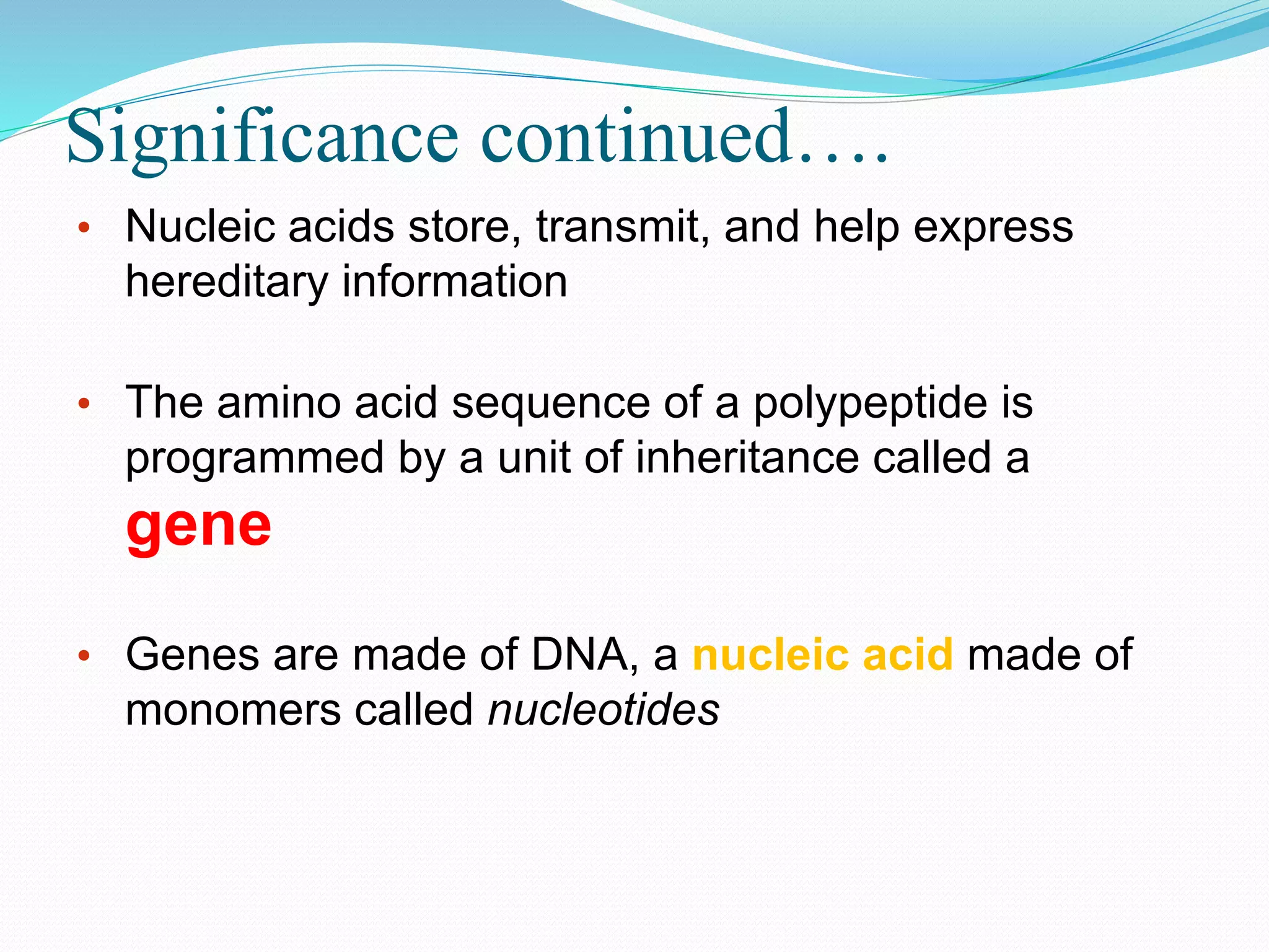 Nucleic acid (Advance) | PPTX