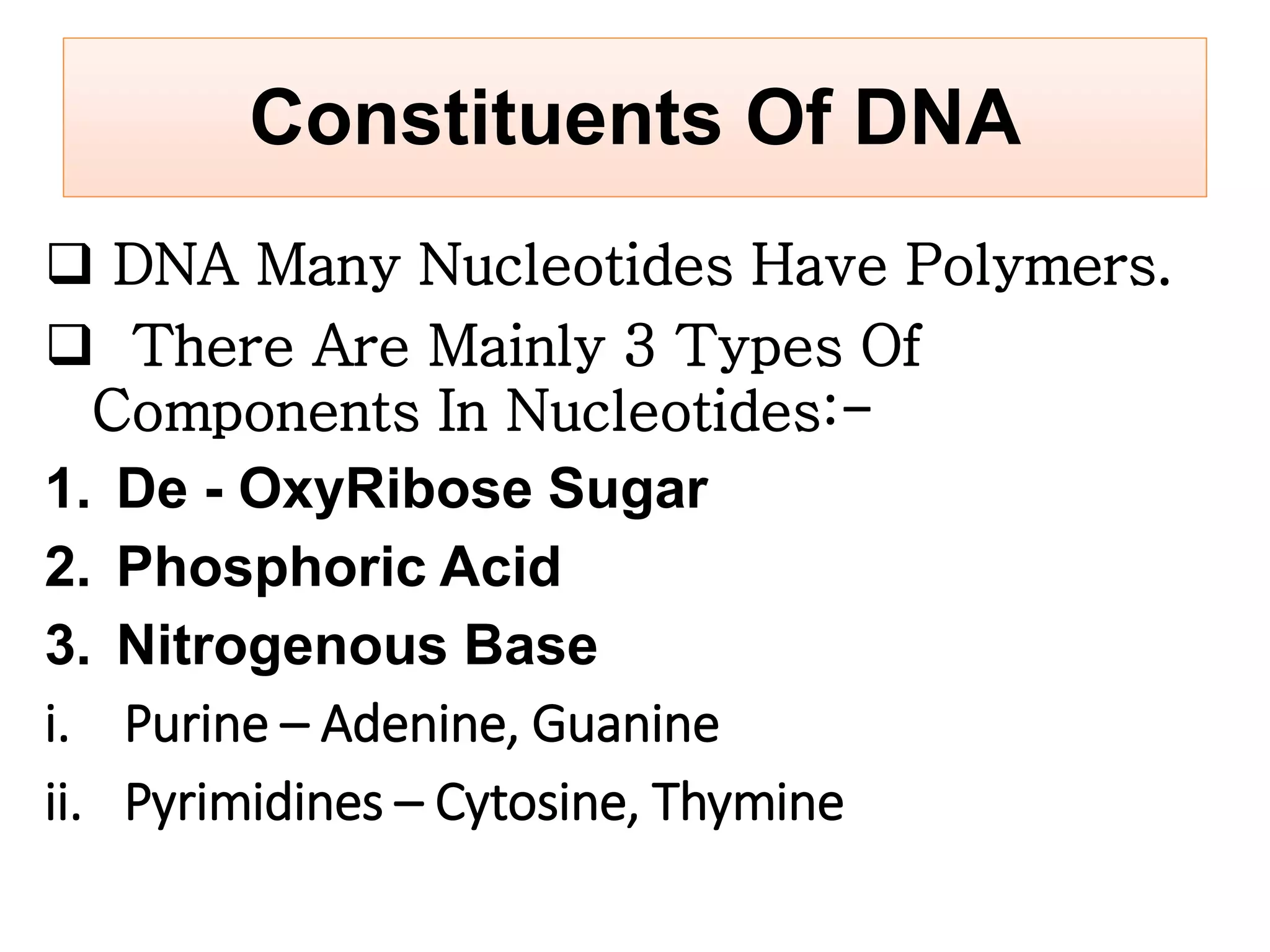 Nucleic acid_Power Point Presentation - By RJ | PPT