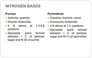 Nucleic acid and its chemistry, dna as genetic material | PPTX