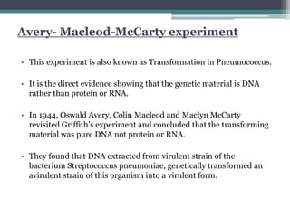 Nucleic acid carries genetic material part-1 | PPTX