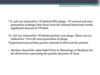 Nucleic acid carries genetic material- part-2 | PPTX
