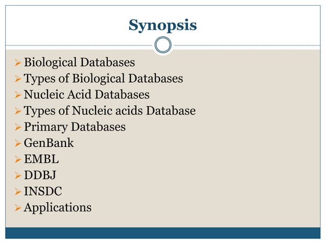 Nucleic Acid Databases (NDB ) of bioinformatics pptx | PPTX | Databases | Computer Software and ...