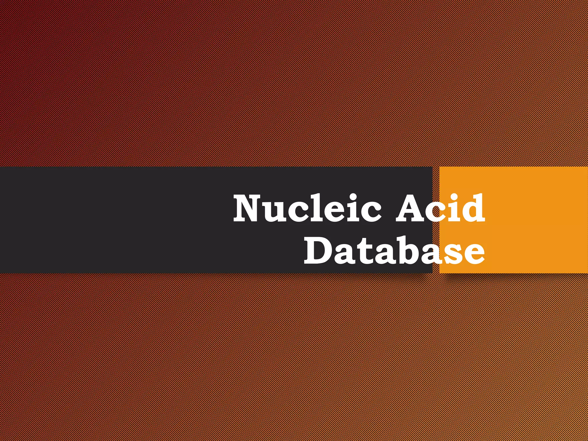Nucleic acid database | PPT