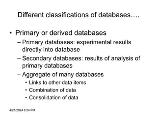 Nucleic_Acid_Databases, Bioinformatics, genome | PPT
