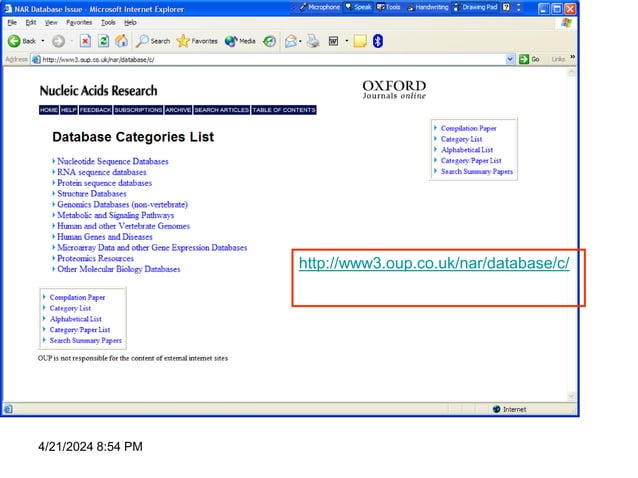 Nucleic_Acid_Databases, Bioinformatics, genome | PPT