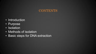 Nucleic acid extraction himanshu | PPTX