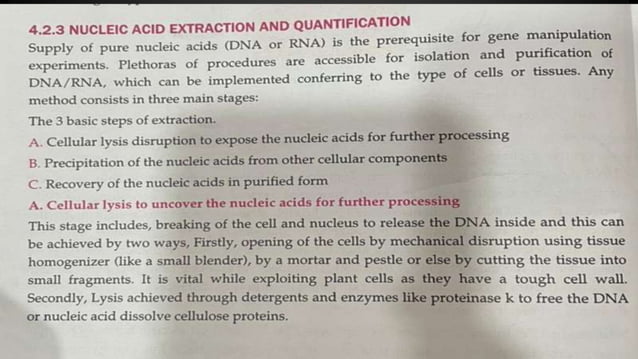 Nucleic acid extraction himanshu | PPTX | Biological Sciences | Science