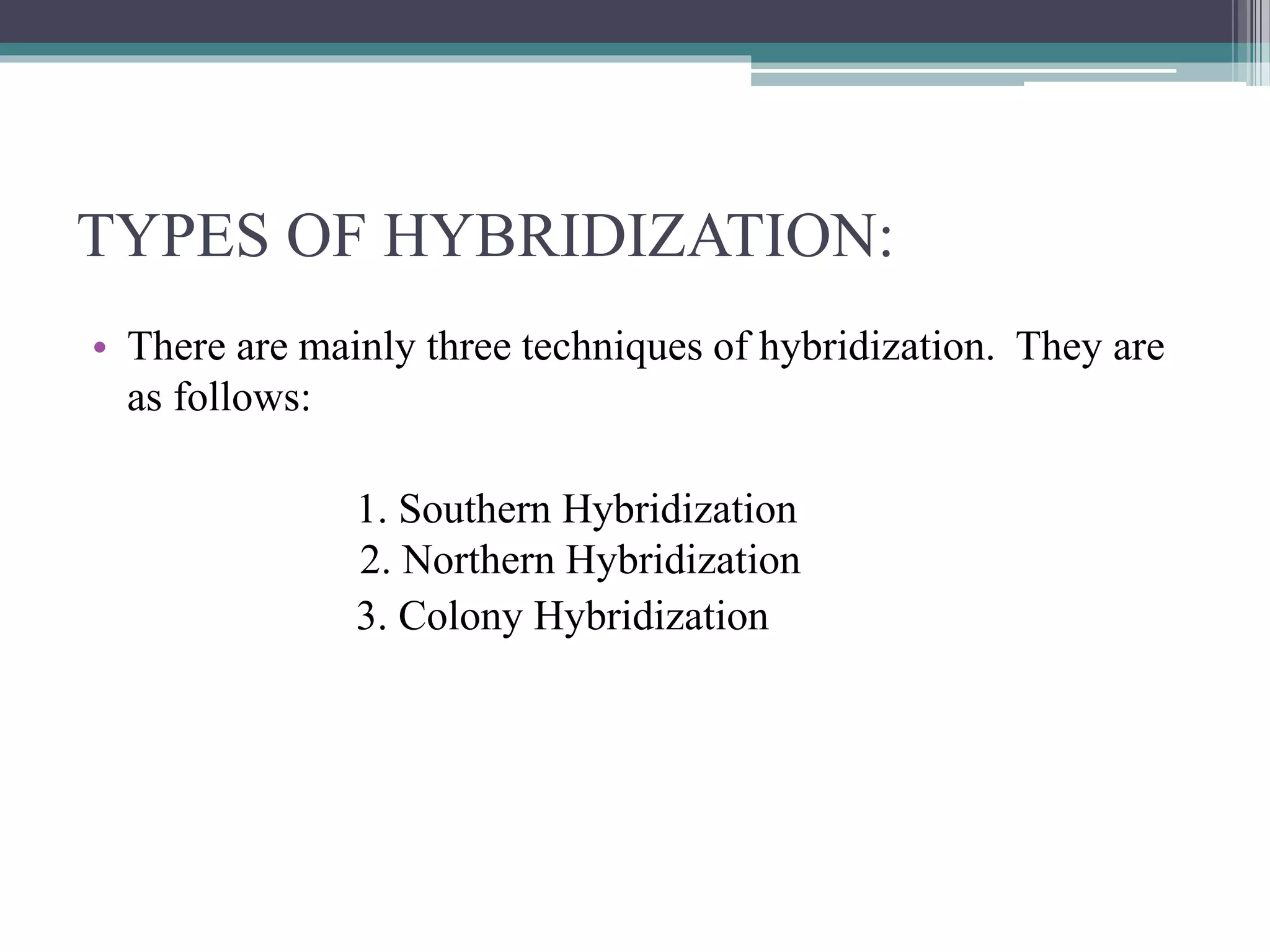 Nucleic acid hybridization | PPTX