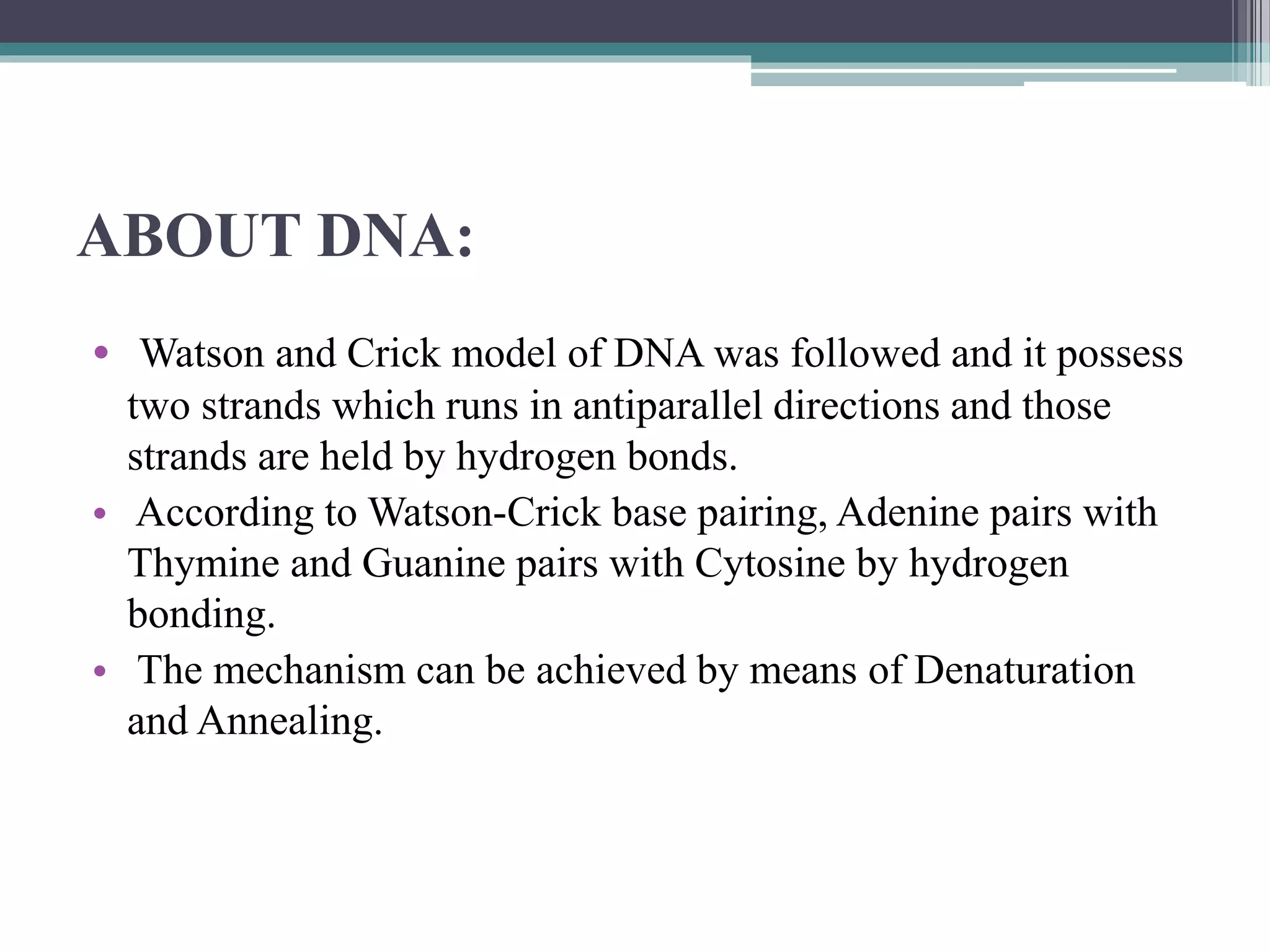 Nucleic acid hybridization | PPTX