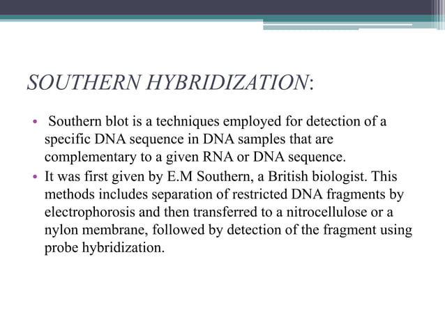 Nucleic acid hybridization | PPTX | Chemistry | Science