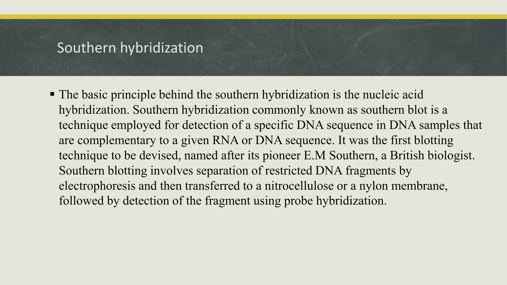 Nucleic acid hybridization | PPTX