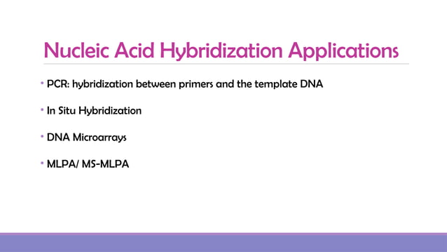 Nucleic acid hybridization.pptx molecular biology | PPTX