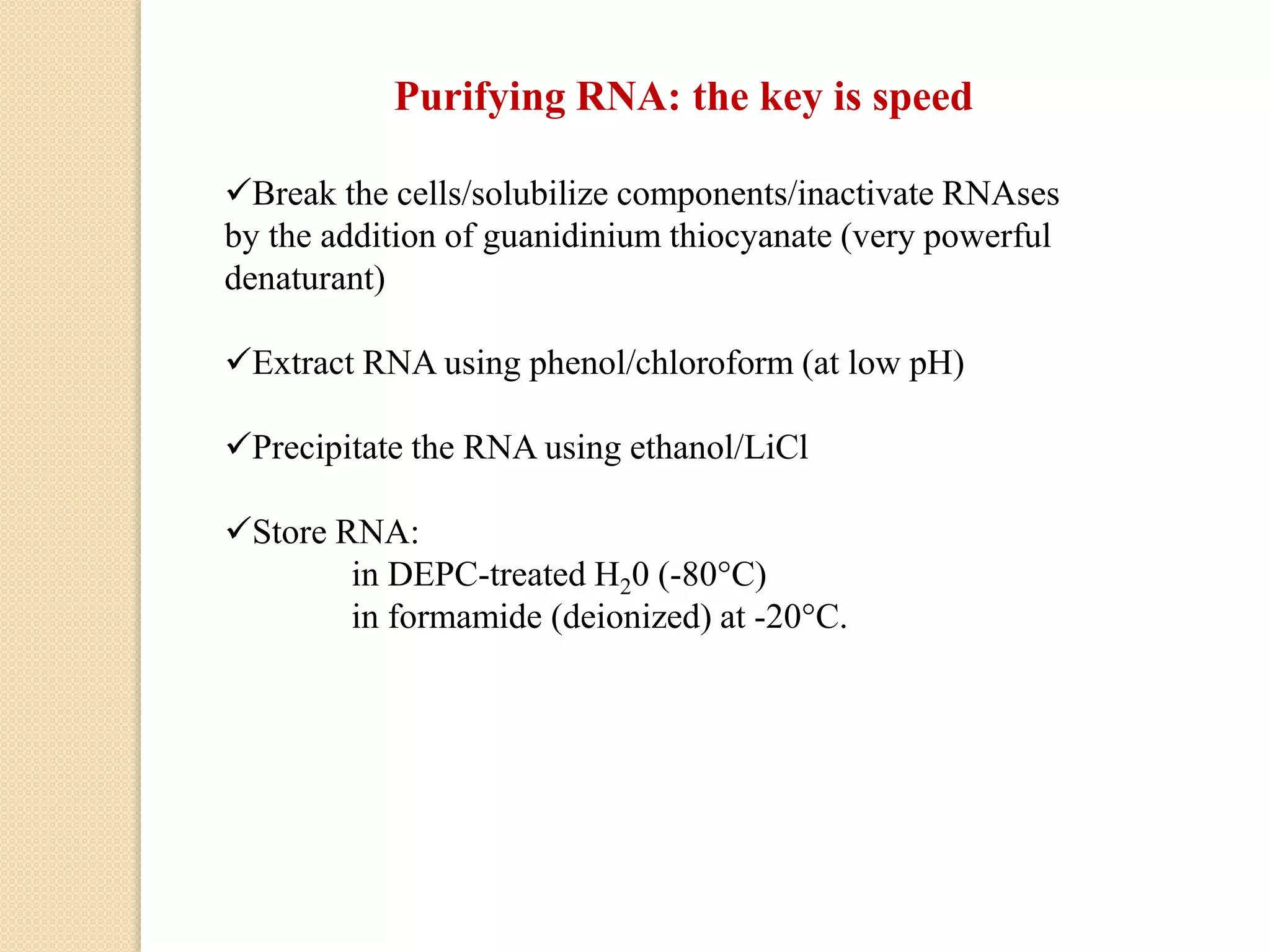 NUCLEIC ACID ISOLATION PROTOCOLS | PPTX