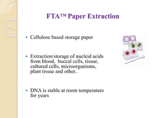 NUCLEIC ACID ISOLATION PROTOCOLS | PPTX