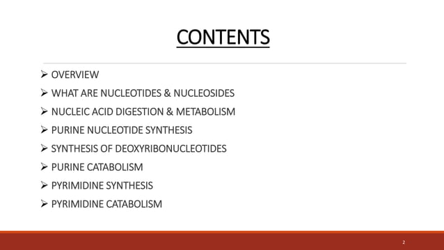 Nucleic Acid Metabolism | PPTX