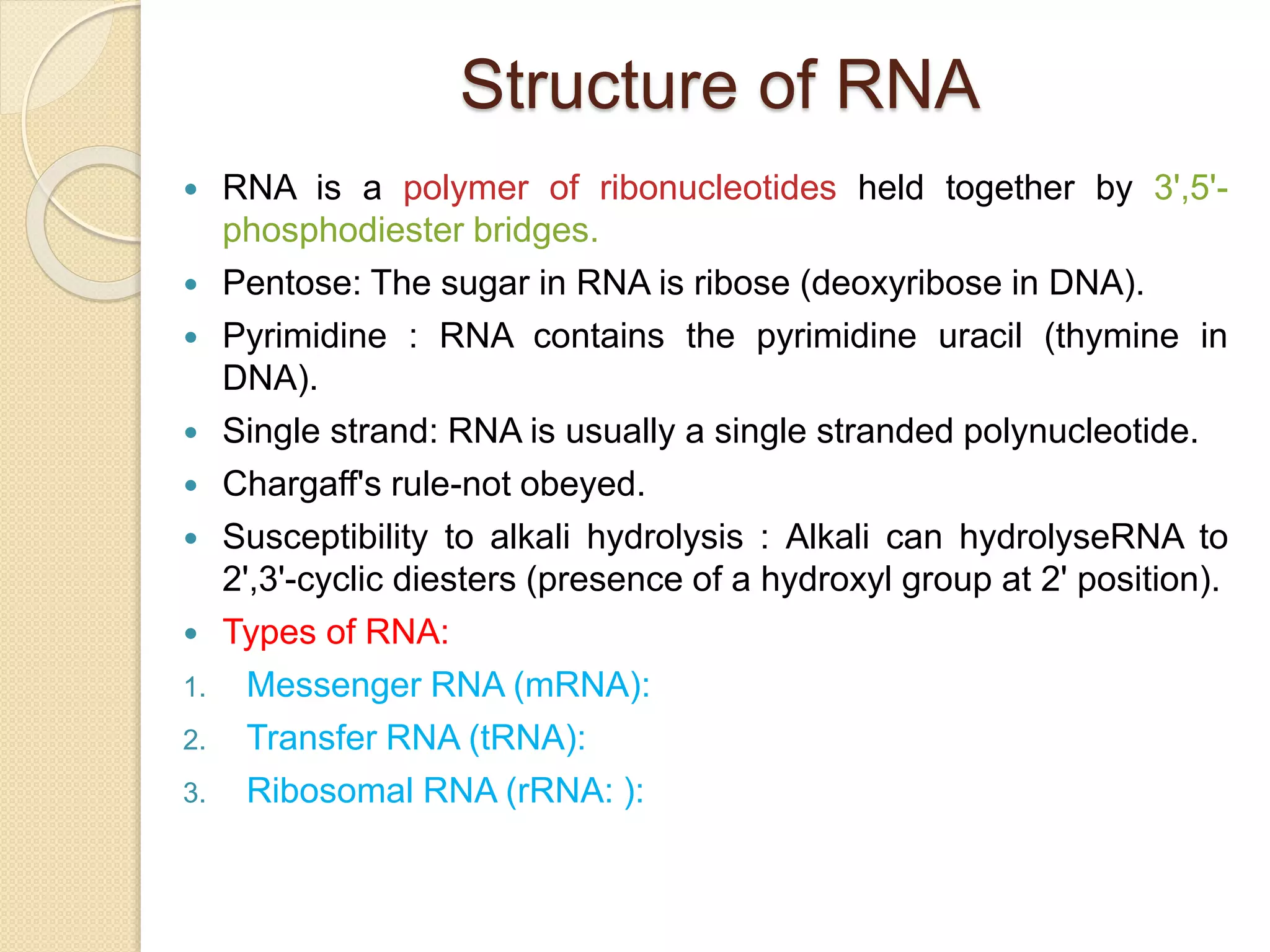 Nucleic acid metabolism and genetic information transfer | PPTX