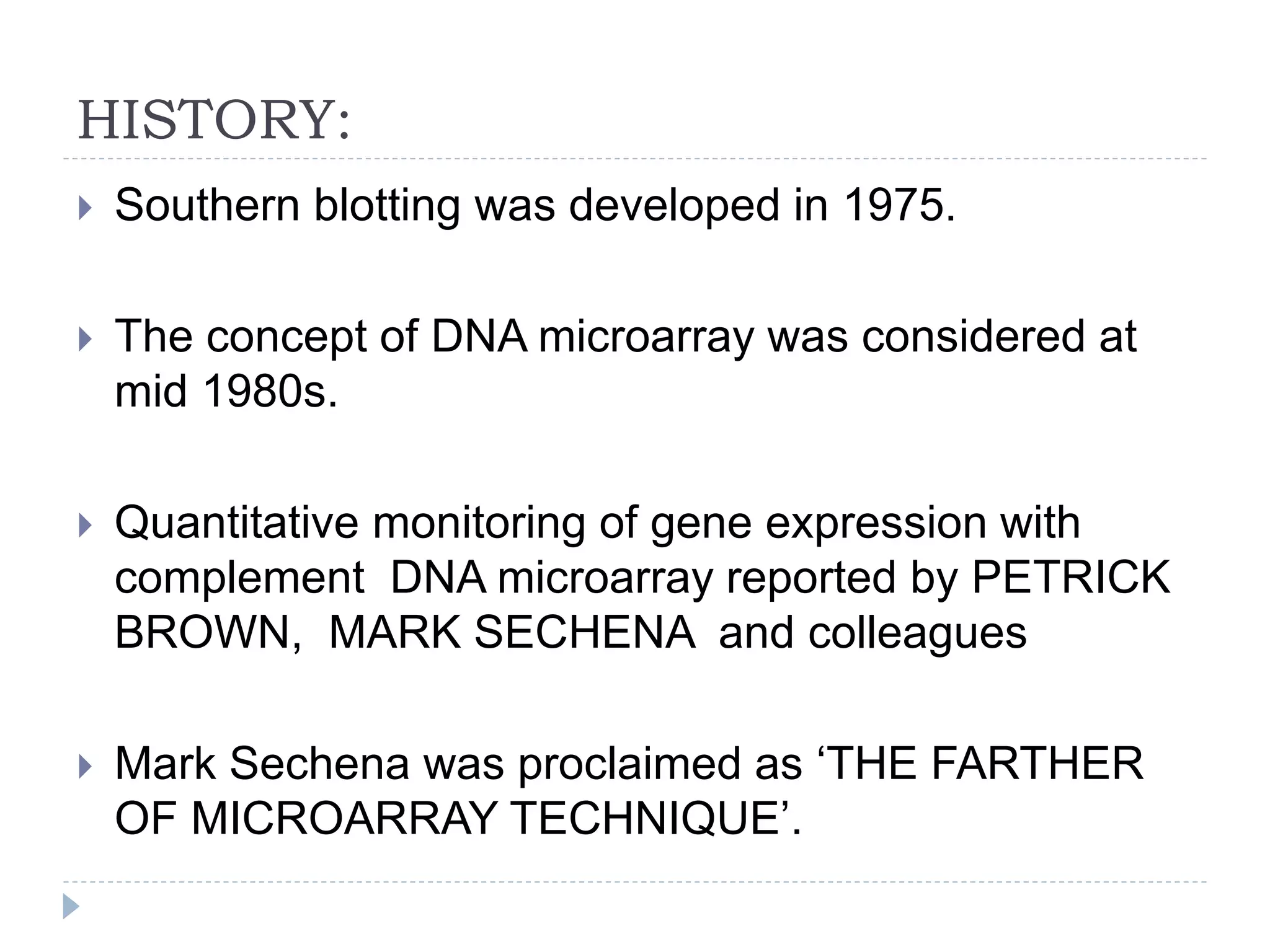 Nucleic acid microarray | PPTX