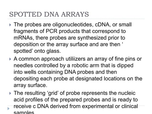 Nucleic acid microarray | PPTX | Chemistry | Science