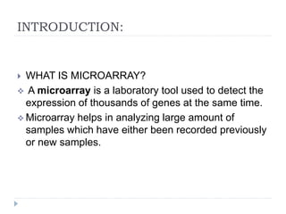 Nucleic acid microarray | PPTX