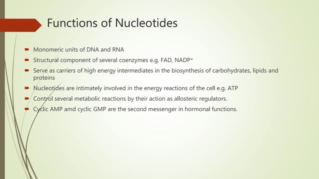 Nucleic acid & Nucelotides | PPT