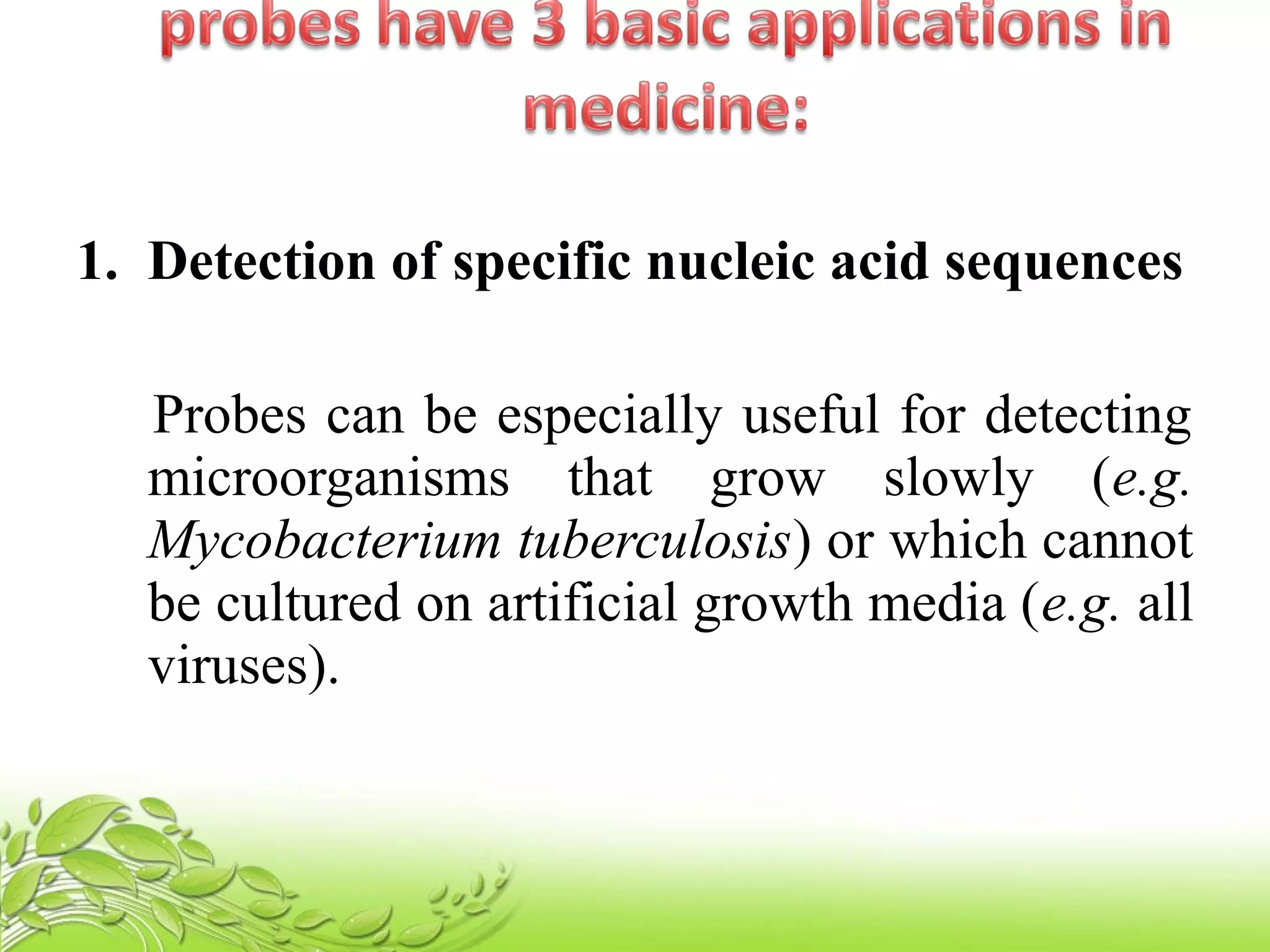 Nucleic acid probes | PPT