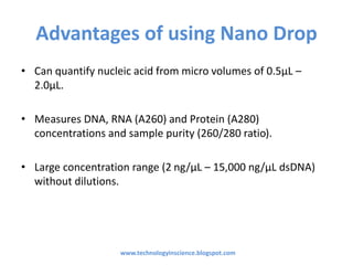 Nucleic Acid Quantification Methods - DNA / RNA Quantification | PPTX