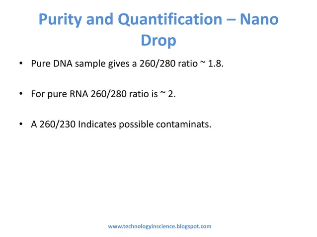 Nucleic Acid Quantification Methods - DNA / RNA Quantification | PPT Nucleic Acid Quantification Methods - DNA / RNA Quantification | PPT