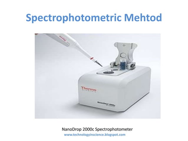 Nucleic Acid Quantification Methods - DNA / RNA Quantification