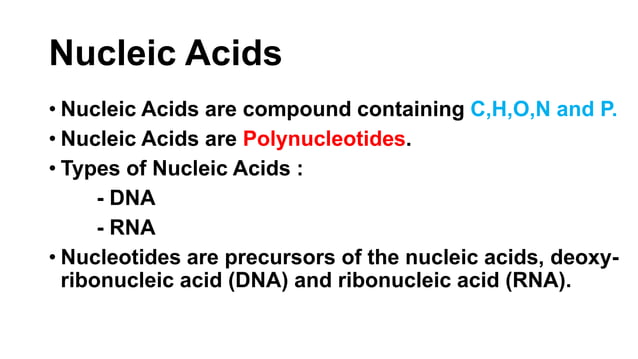 Chemistry of Nucleic acids | PDF