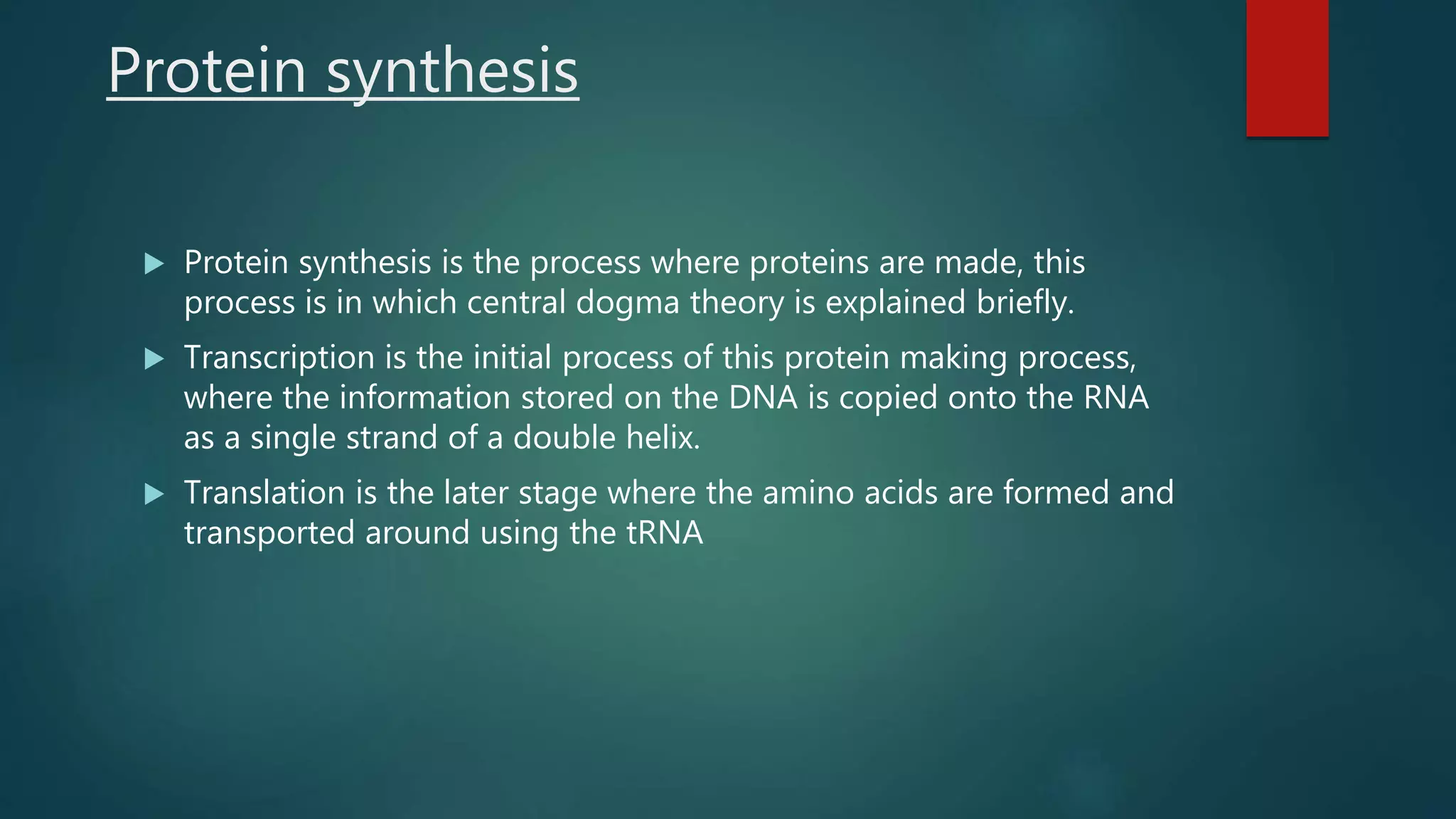 Nucleic acids and central dogma theory | PPTX