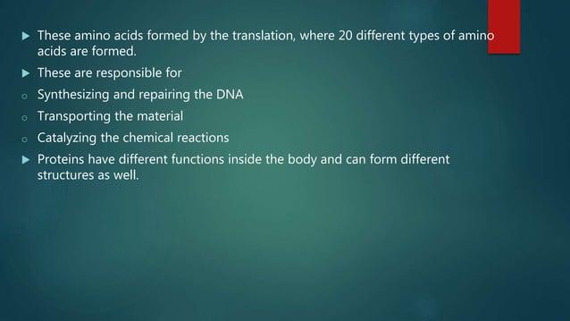 Nucleic acids and central dogma theory | PPTX