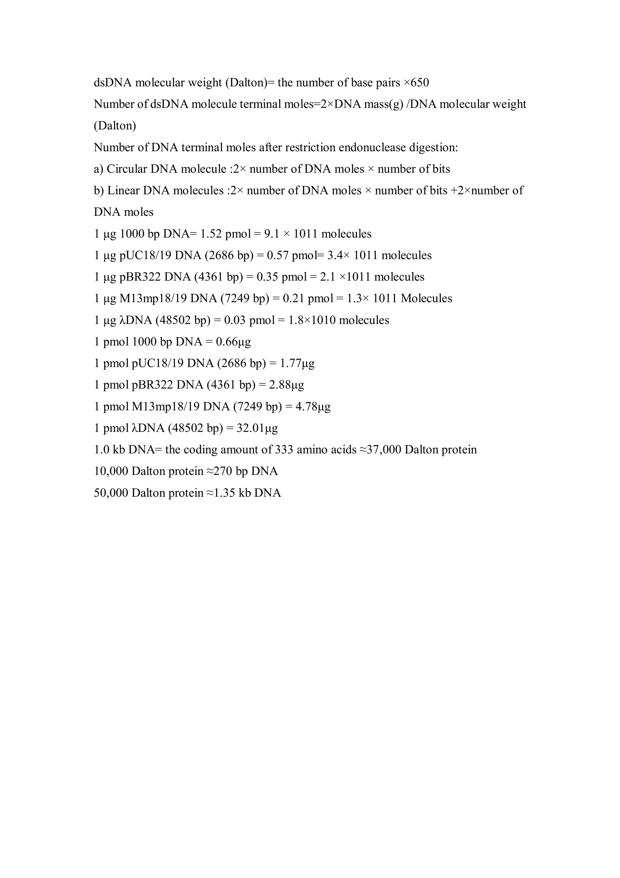 Nucleic Acids and Protein Calculation Conversions.pdf