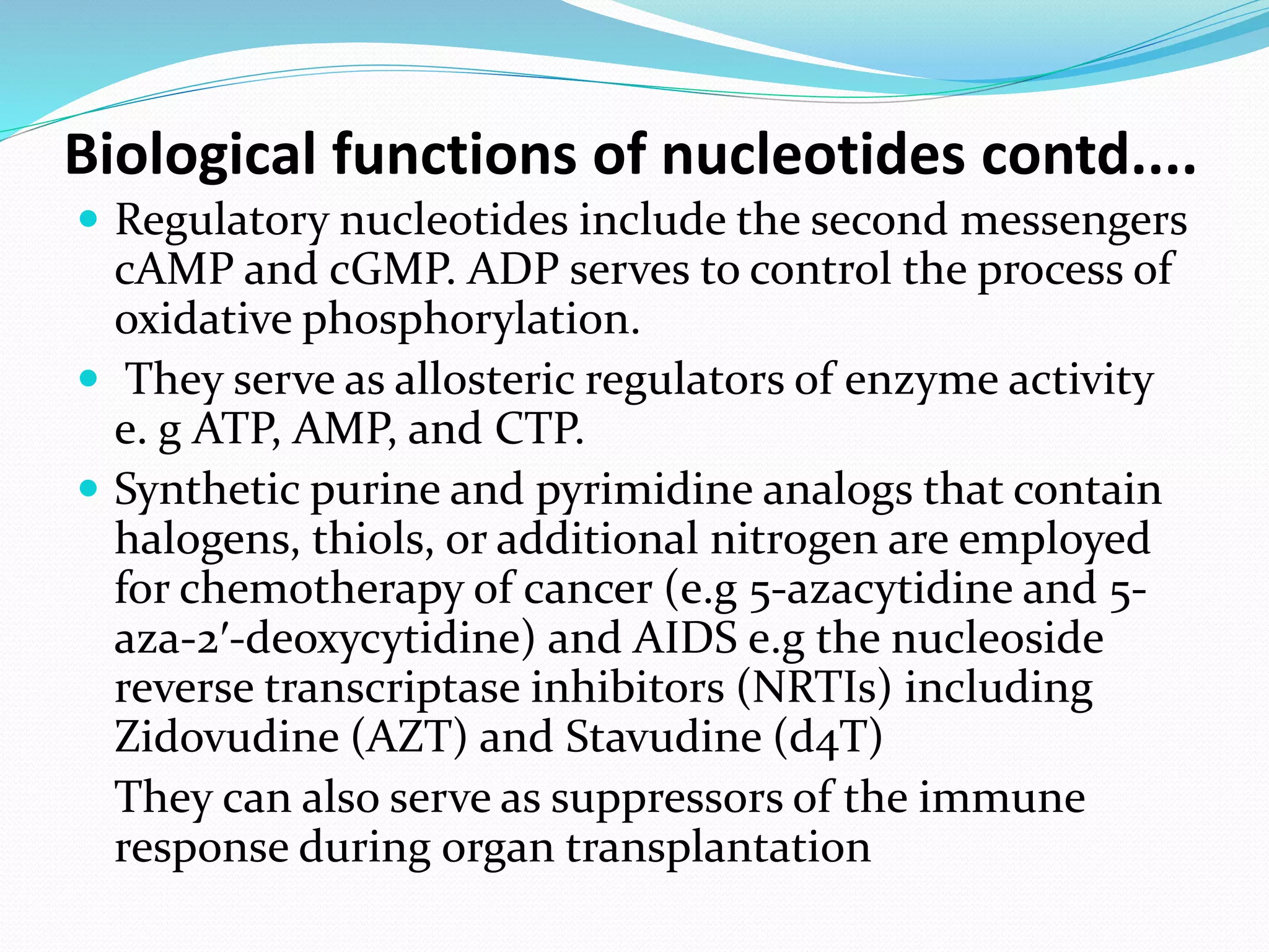 NUCLEIC ACIDS CHEMISTRY-1.pptx | Biological Sciences | Science
