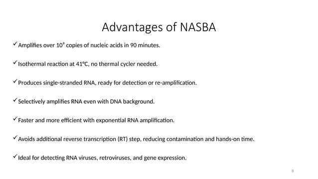 Nucleic Acid Sequence–Based Amplification (NASBA) Prospective.pptx