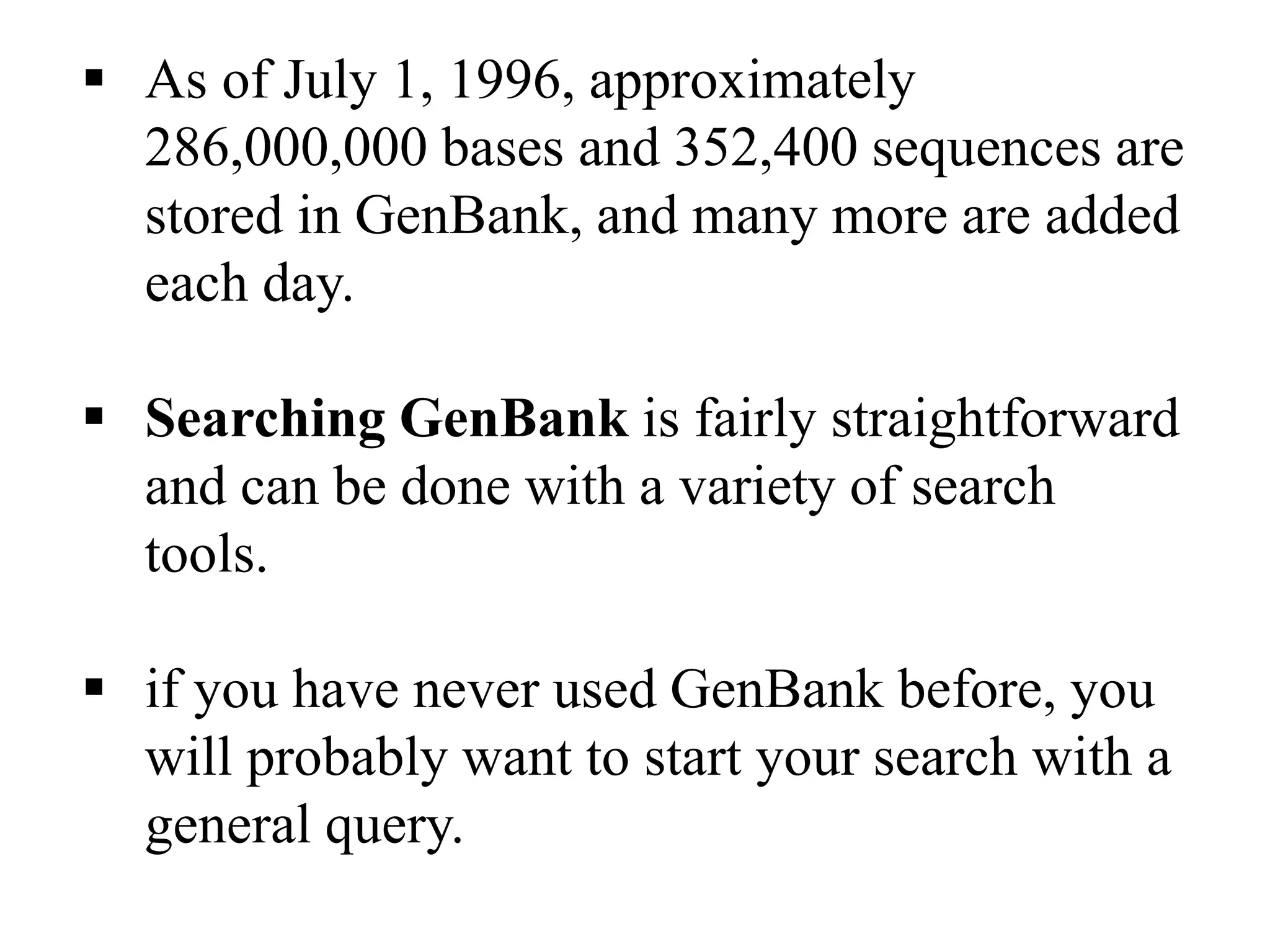 Nucleic Acid Sequence databases | PDF
