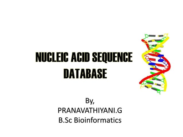 Nucleic Acid Sequence databases | PDF