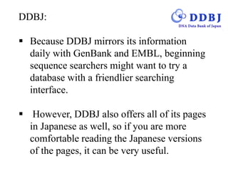 Nucleic Acid Sequence databases | PDF