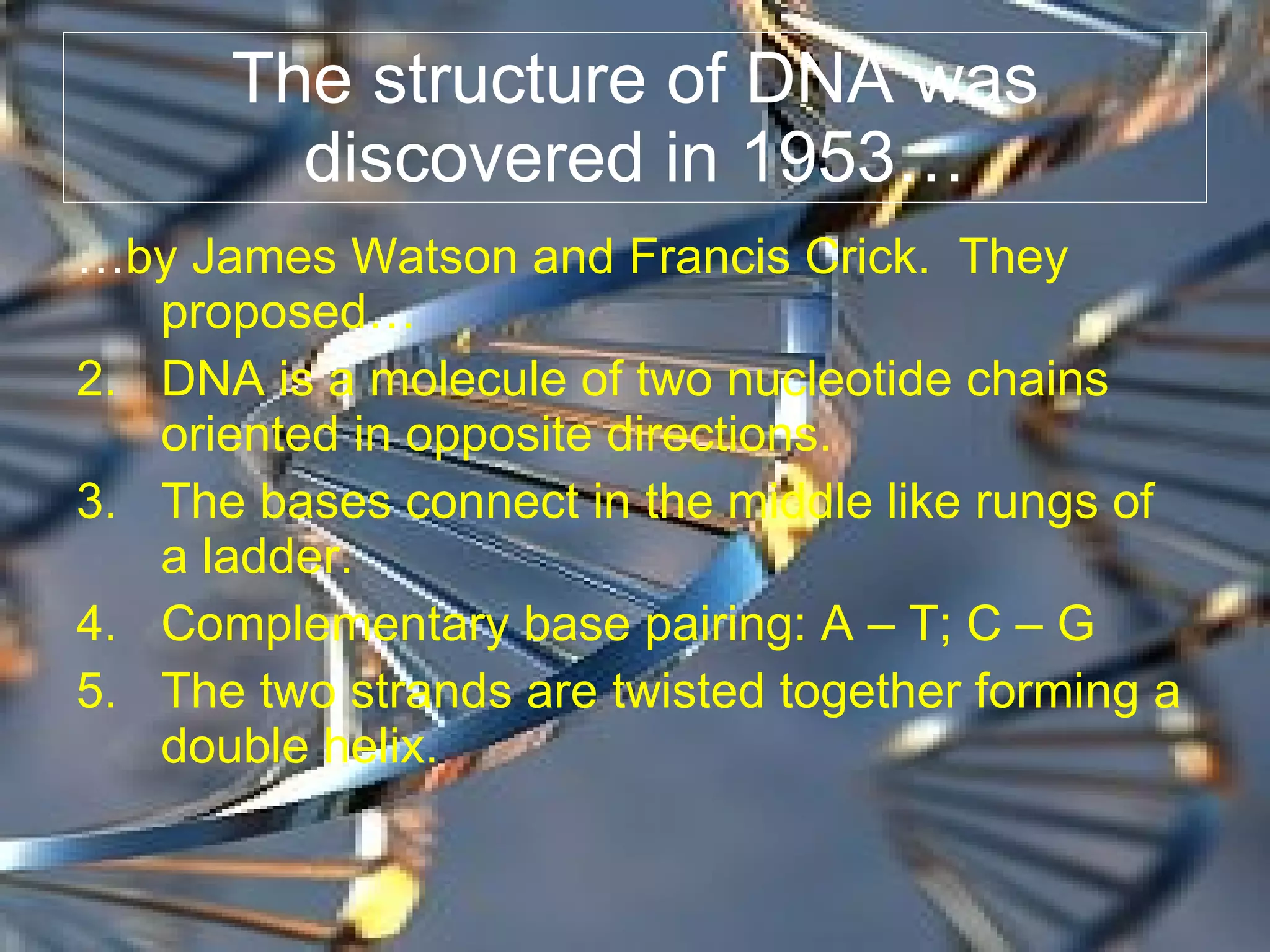 Nucleic Acids | POT | Chemistry | Science