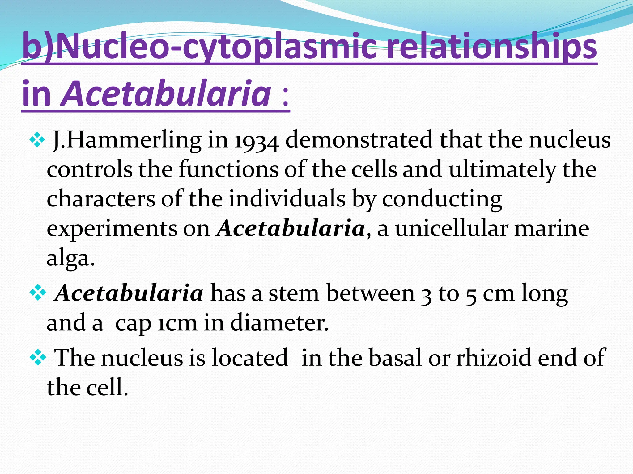 NUCLEOCYTOPLASMIC-INTERACTIONS.pdf cell biology | PDF