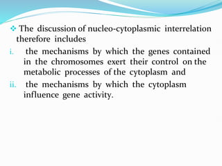 NUCLEOCYTOPLASMIC-INTERACTIONS.pdf cell biology | PDF