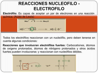 Nucleofilo electrofilo | PPTX