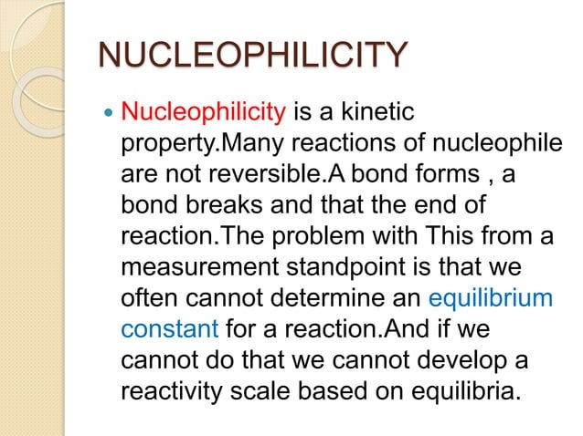 Nucleophile and nucleophilicity | PPTX | Chemistry | Science