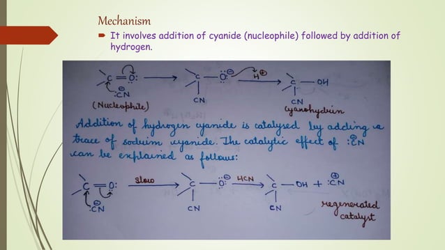 Nucleophilic Addition of carbonyl compounds.pptx | Chemistry | Science