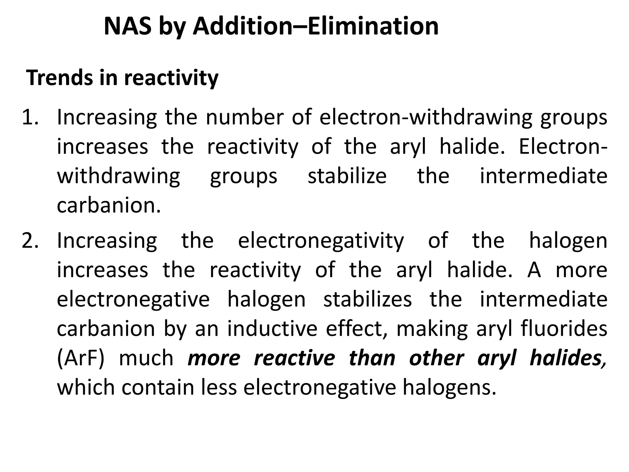 Nucleophilic aromatic substitution | PPTX